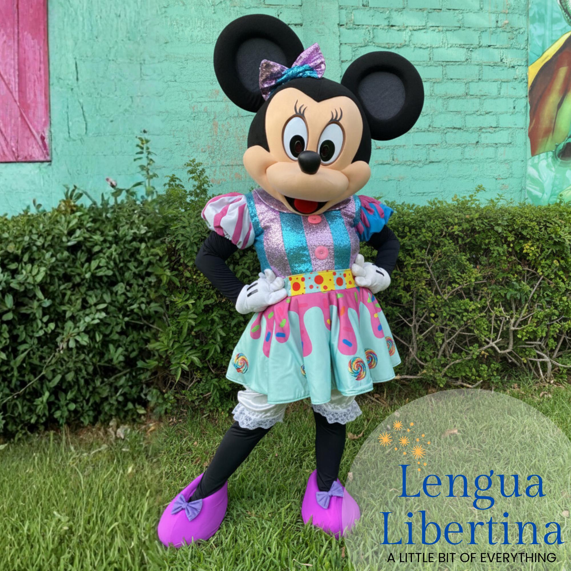 Mascot Costume Minnie Mouse Candy Land, Cosplay Mascot, Botarga, Minnie ...