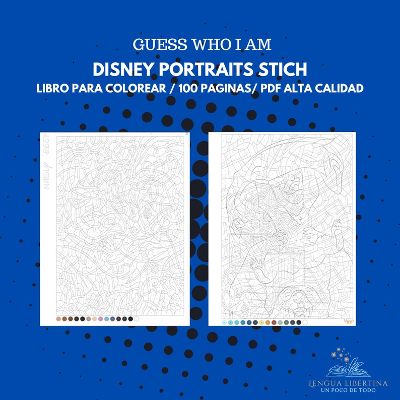 Coloring Book / Libro Para Colorear / Color by Number / Printable PDF / Instant Digital Download ...