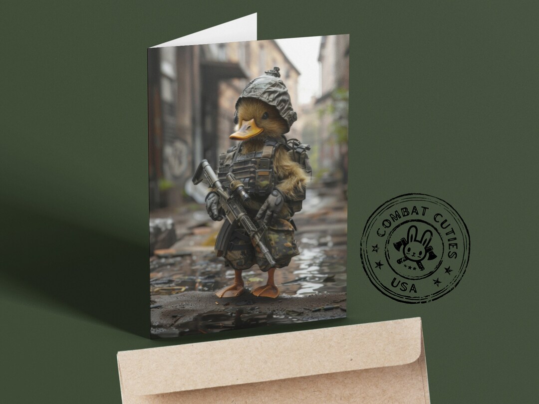 Doom Mcduck Blank Greeting Card | Cute Birthday Card | Funny Animal ...