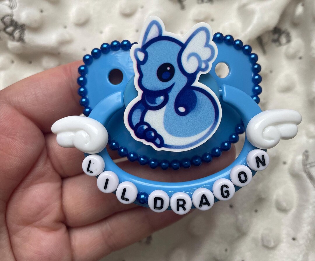 Lil Dragon Deco Adult Pacifier - Etsy