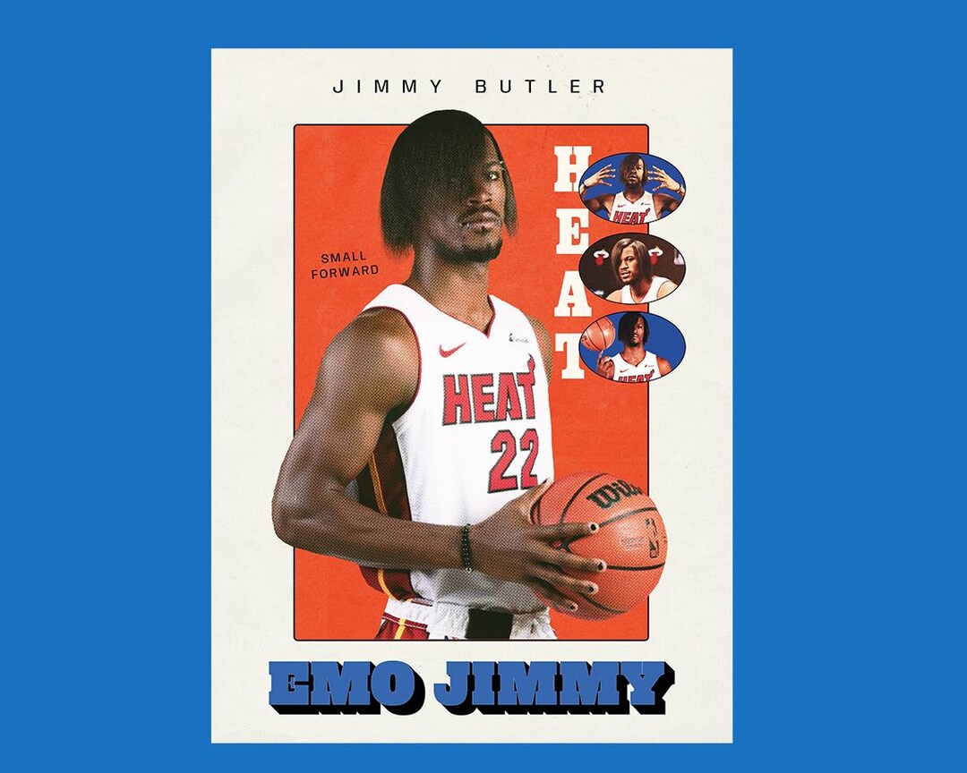 Jimmy Butler NBA Poster, Jimmy Butler Emo Meme, NBA Gifts, Vintage ...
