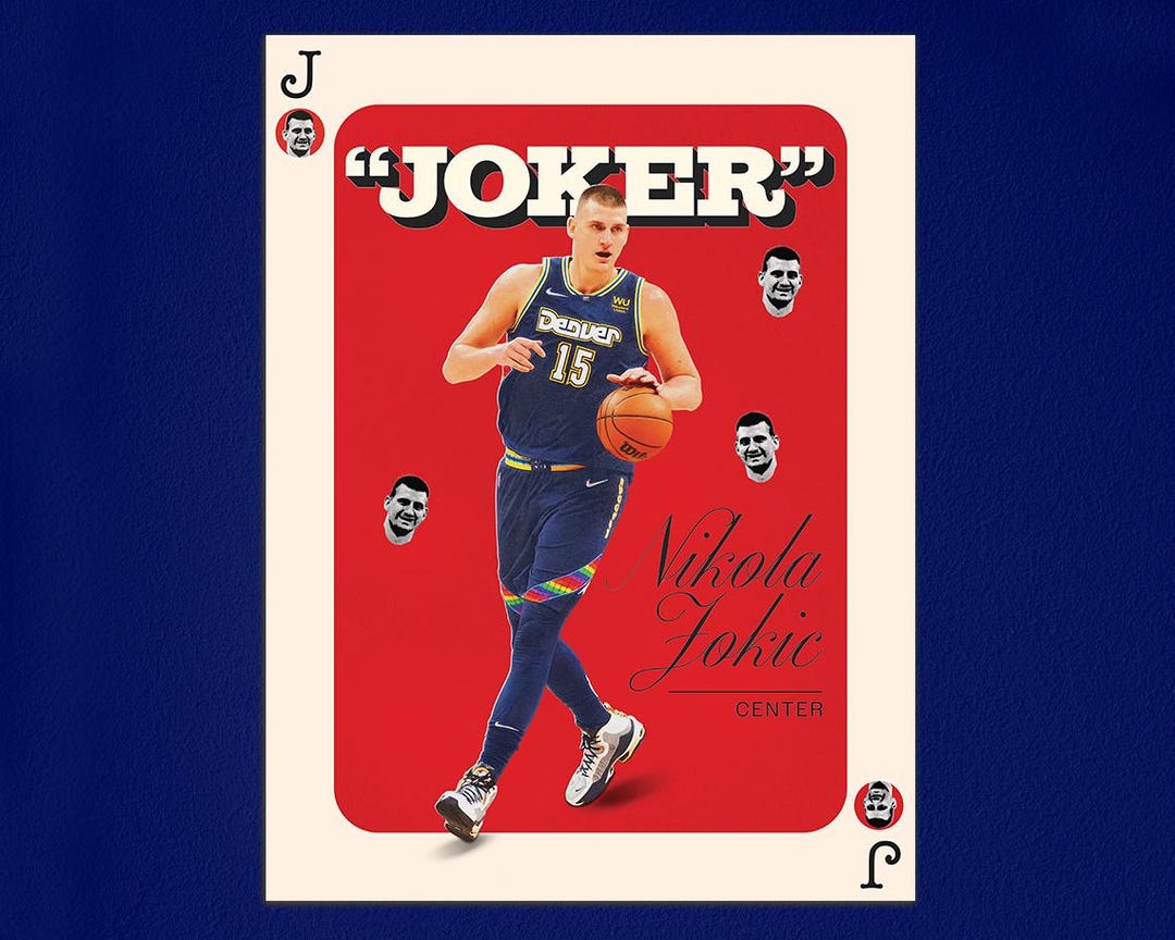 Nikola Jokic Poster, Joker Poster, Denver Nuggets Poster, Vintage ...
