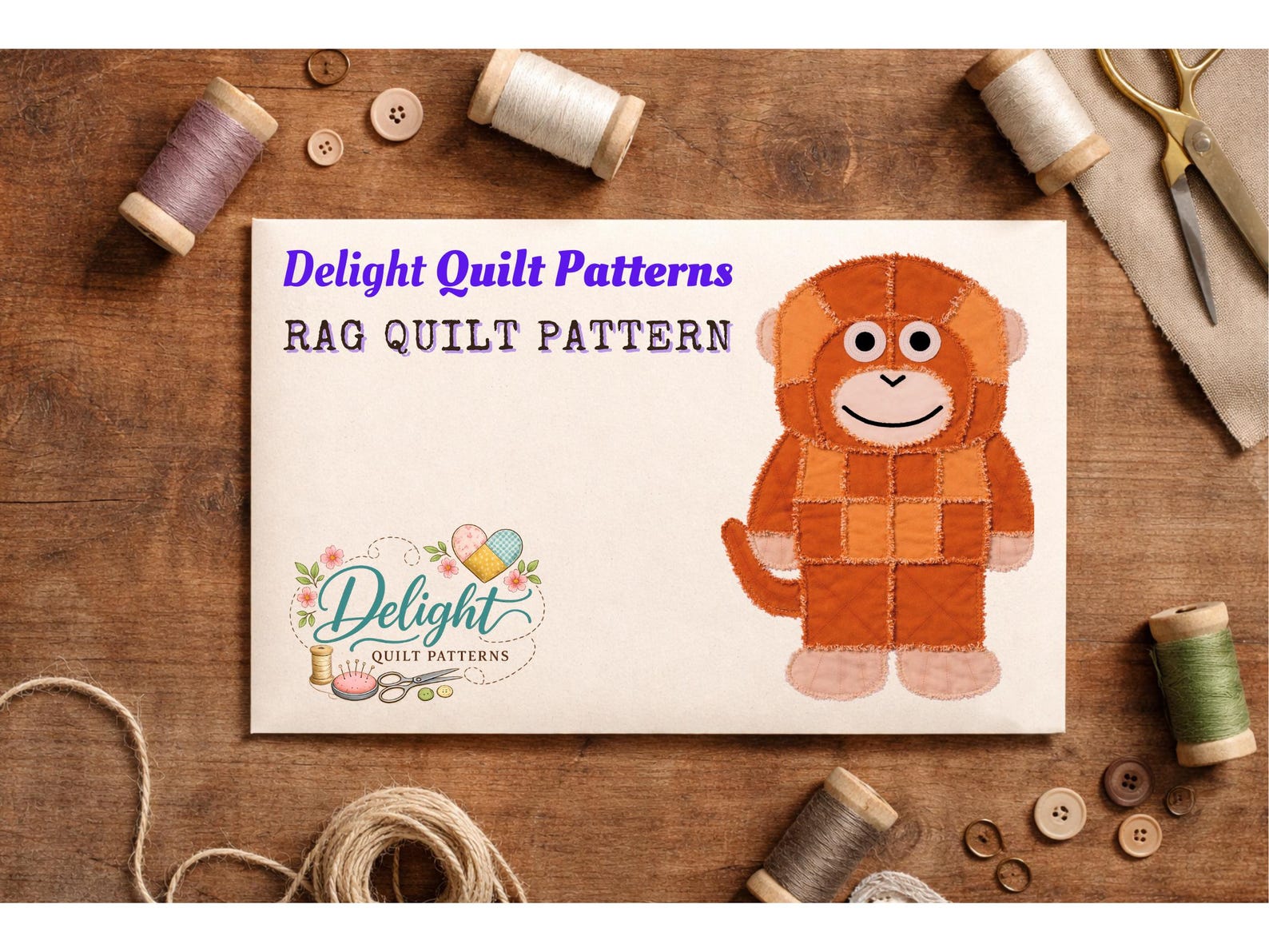 Monkey Rag Quilt Pattern Design - Cozy, Beginner-friendly, Soft and ...