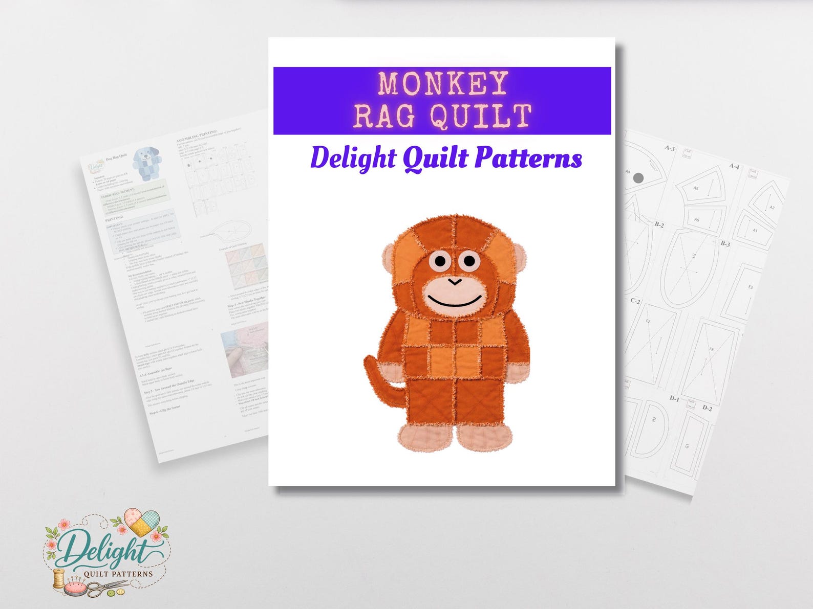 Monkey Rag Quilt Pattern Design - Cozy, Beginner-friendly, Soft and ...