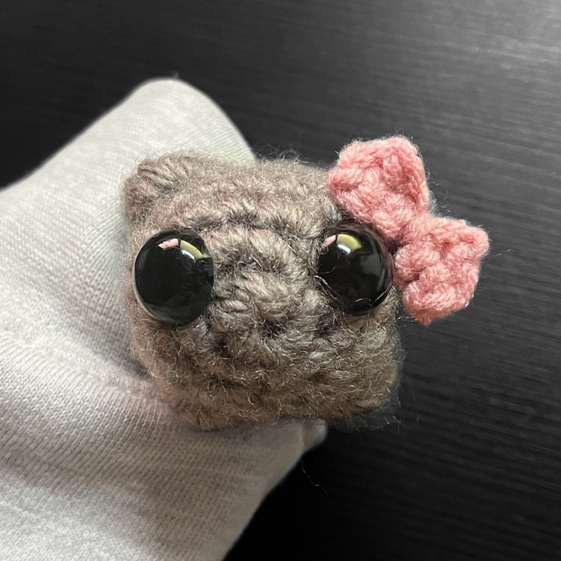 Sad Hamster With a Bow - Etsy