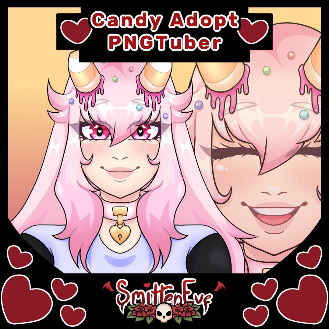 Candy Girl Pngtuber Adoptable + Extra Art - Etsy
