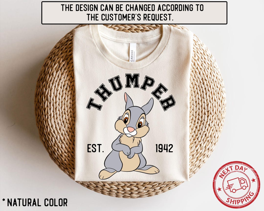 Thumper Shirt, Disney Thumper Shirt, Disney Rabbit Shirt, Bambi Thumper ...