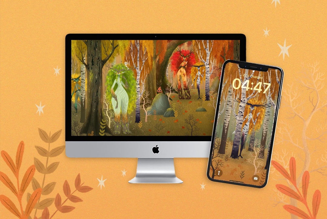 Autumn DRYAD Wallpapers - Etsy