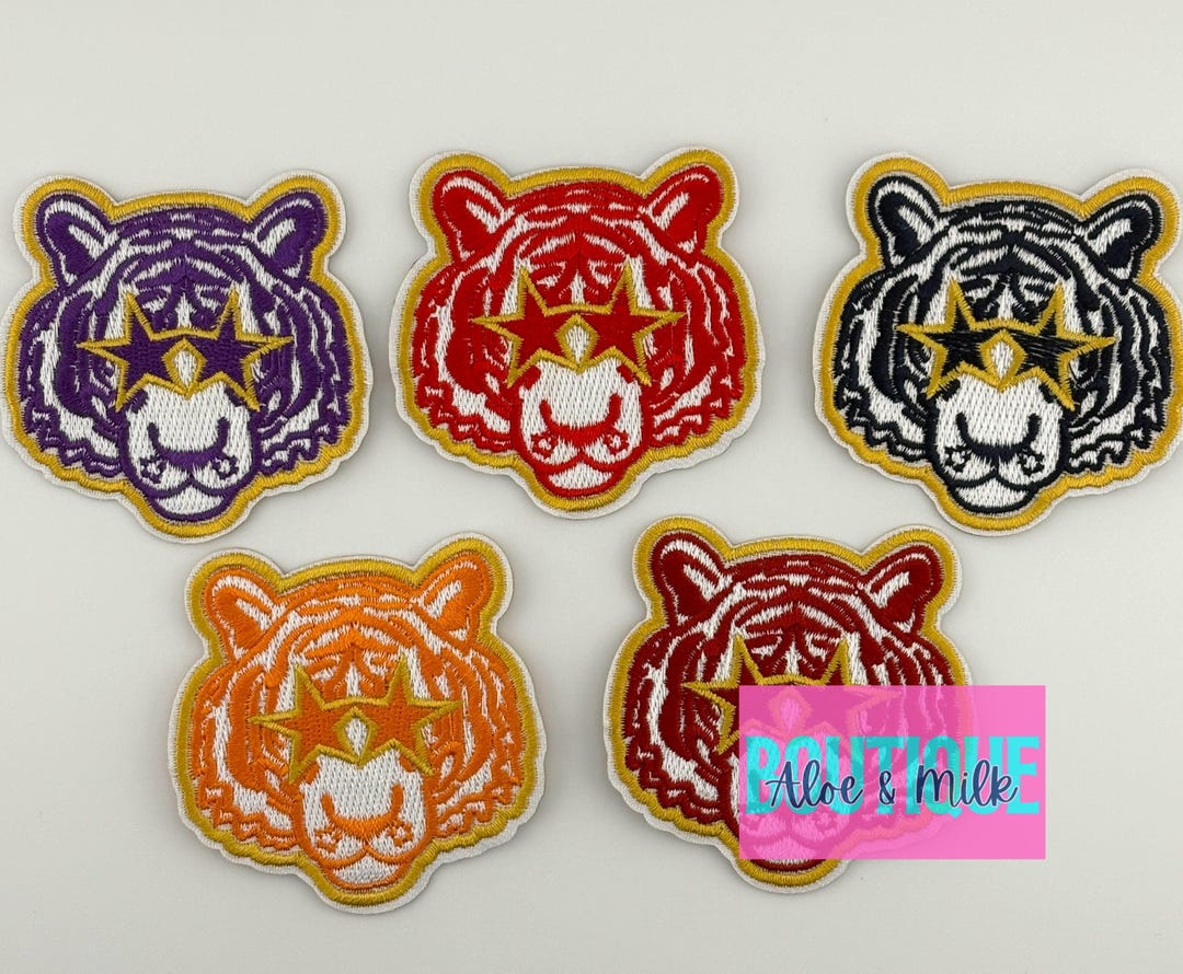 Tiger Mascot Patch, Mascot Patches, Tiger Patch, Tiger Patches, Tiger ...