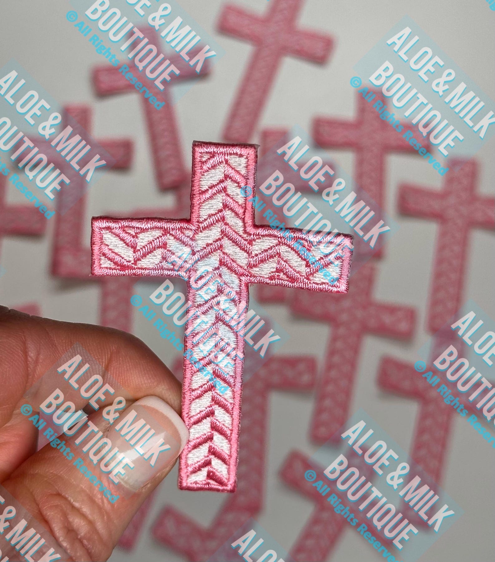 Embroidered Cross Patch: Iron-on Christian Applique - Etsy