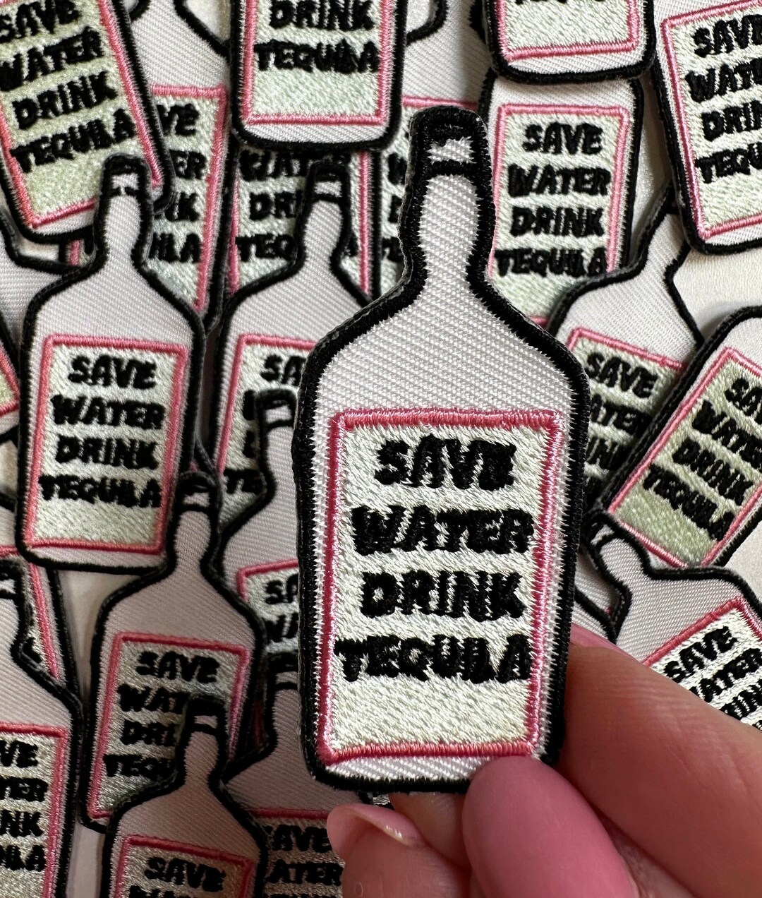 Tequila Bottle, Save Water Drink Tequila, Tequila Bottle Patch, Save Water Drink Tequila Patch ...