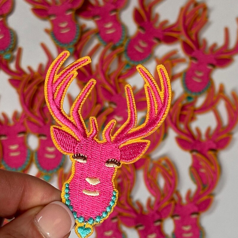 Pink Deer - Etsy