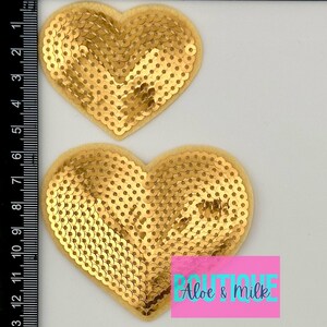 Sequin Heart Small 6.4cm, Heart Patch, Sequin Heart Patch, Dance, Cheer, Gameday, Sports Patches ...
