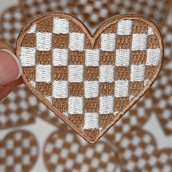 Checkered Heart - Etsy