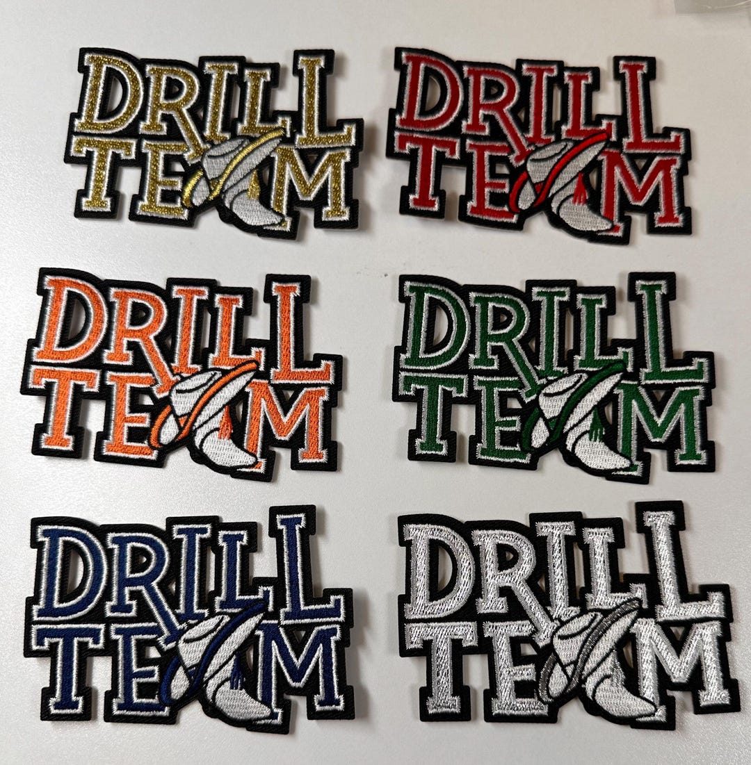 Drill Team Letters, Drill Team Patch, Kick Line Patches, Game Day ...