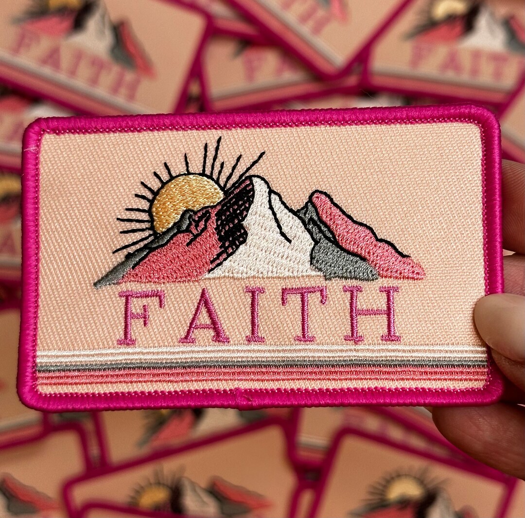 Faith Patch, Christian Patch, Jesus Patch, DIY Iron on Patch, Scripture ...