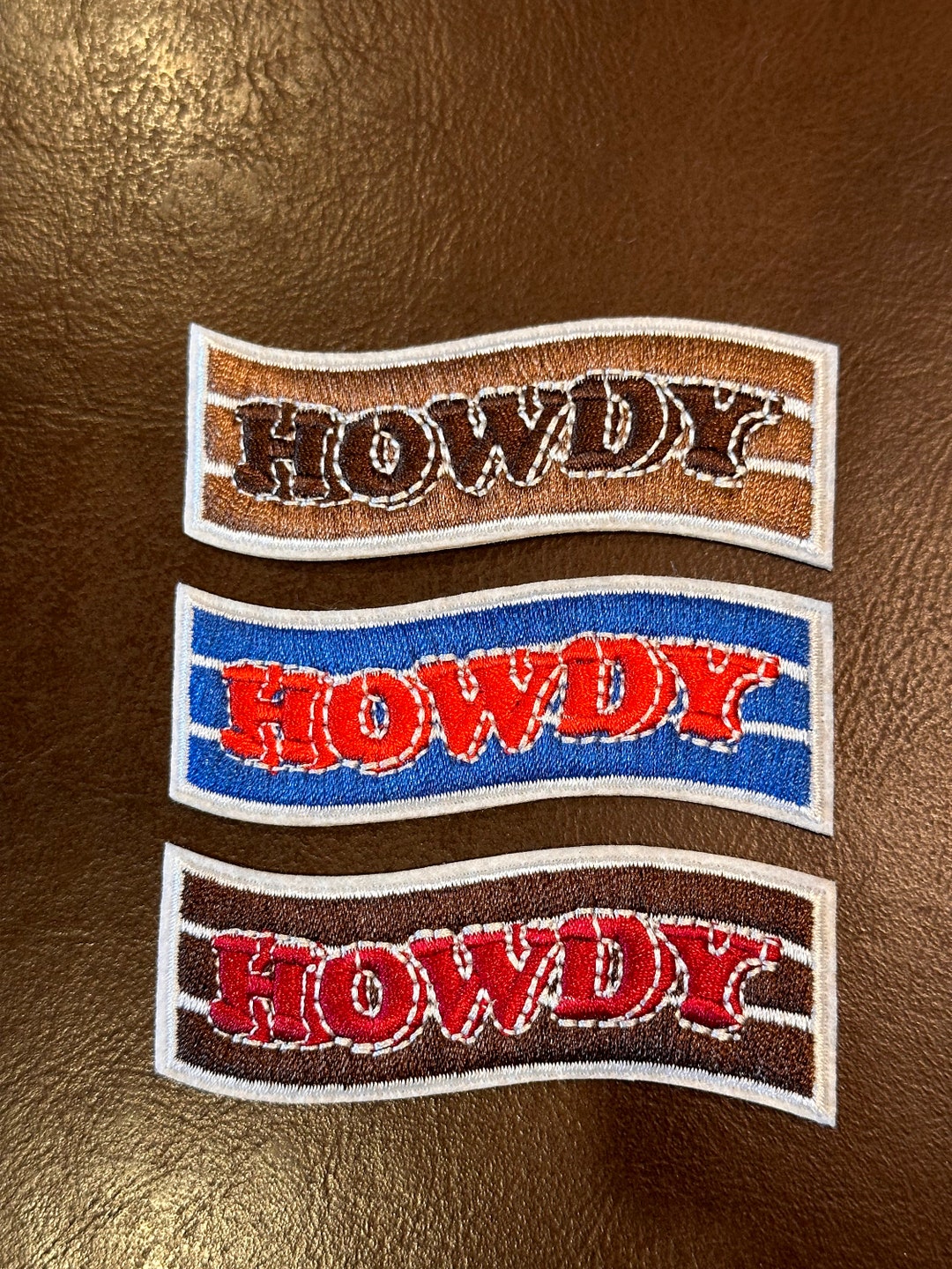 Howdy Embroidered Patch, Howdy Iron on Patch, Iron on Patches, Howdy ...