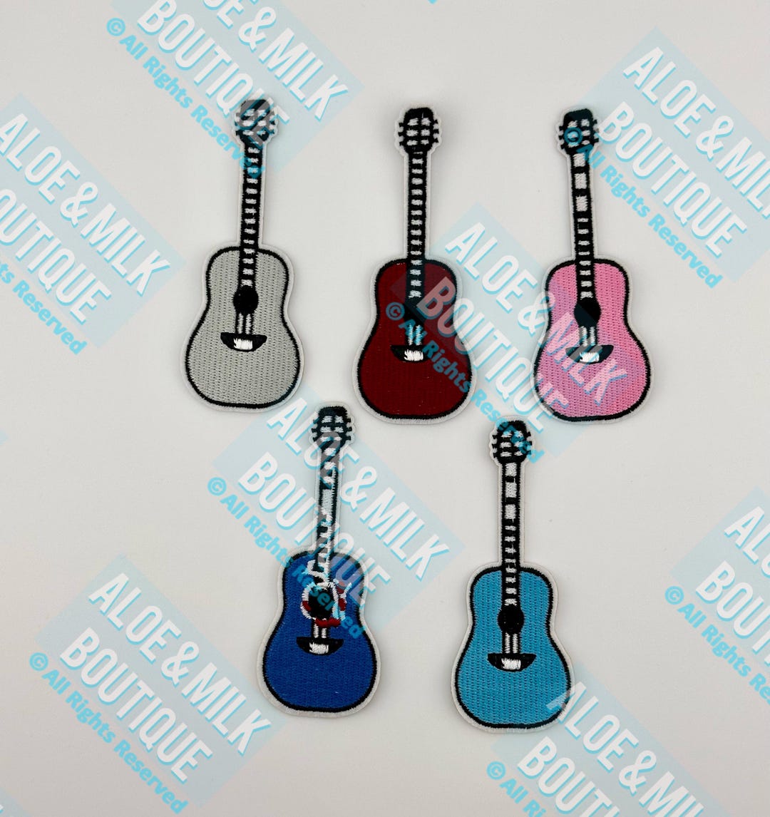 Guitar Patches, Embroidered Guitar, Music Patches, Nashville Patch ...