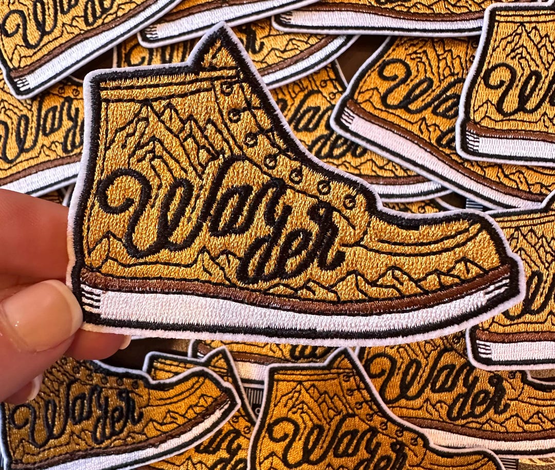 Hiking Boot Patch, Wander, Mountains, Colorado, Hiking Patches, Camping ...