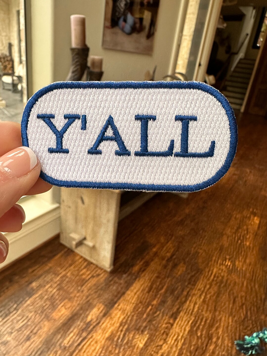 Y'ALL Embroidered Iron on Patch, Iron on Hat Patch - Etsy