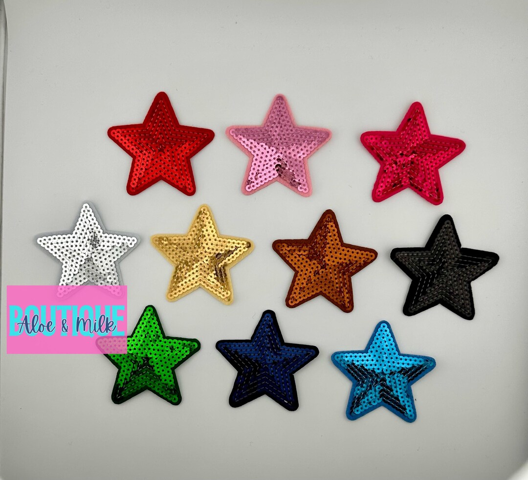 Sequin Star Medium 8.5cm, Sequin Patches, Dance Patches, Cheer Patch, Sequin Star Patch, Game ...