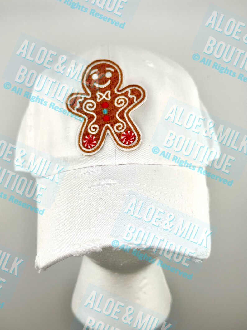 Christmas Gingerbread Man Embroidered Iron on Patch - Etsy