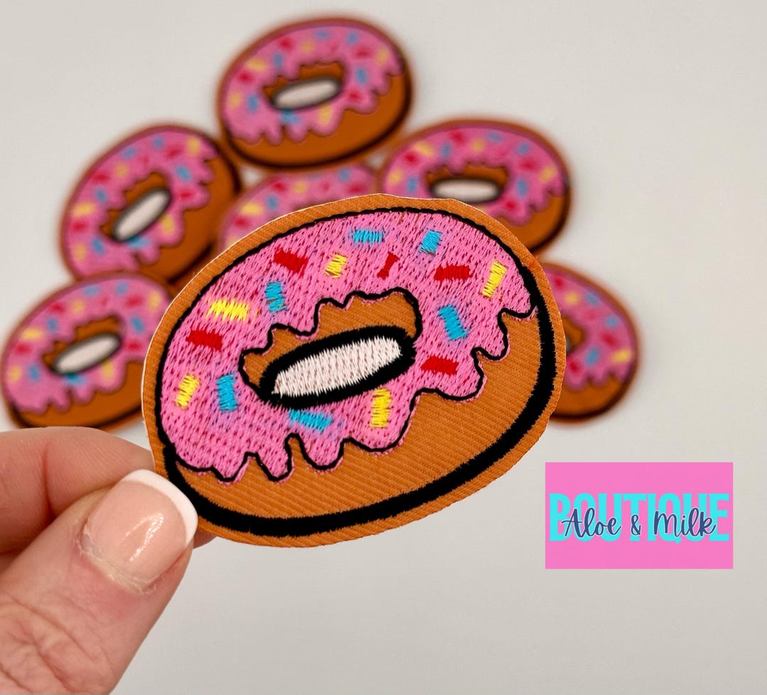 Donut Patch, Pink Donut Patch, Food Patch, Donut Patch, Pink Patch, Trendy Patch,diy Patch ...
