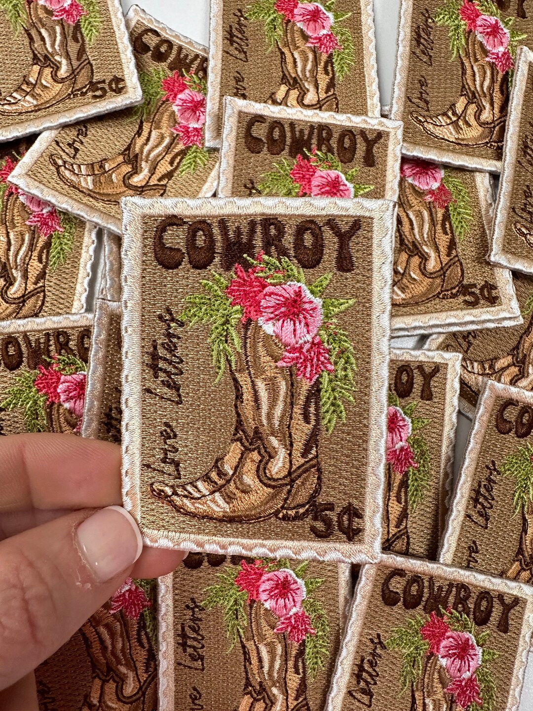 Love Letters Boot Stamp,western Patch,cowboy Patches,pink Patch,cowgirl ...