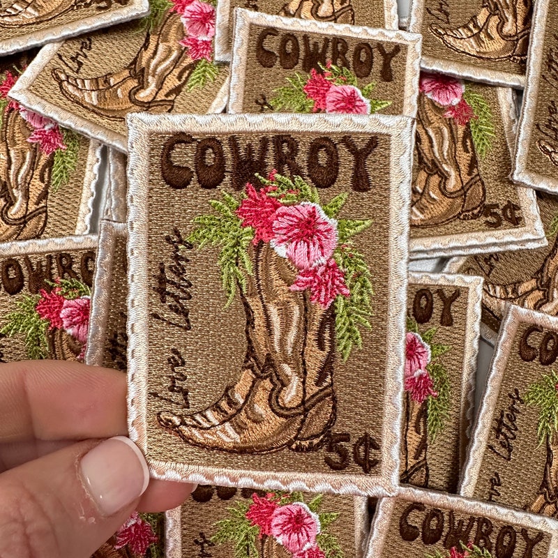 Custom Cowboy Embroidery Letters - Etsy