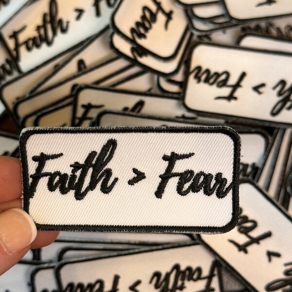 Iron on Faith Patch - Etsy