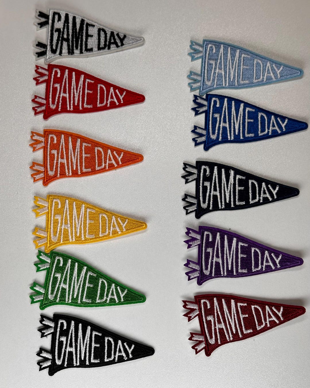 Game Day Pennant Patch: Embroidered Iron-on Sports Team Decor - Etsy