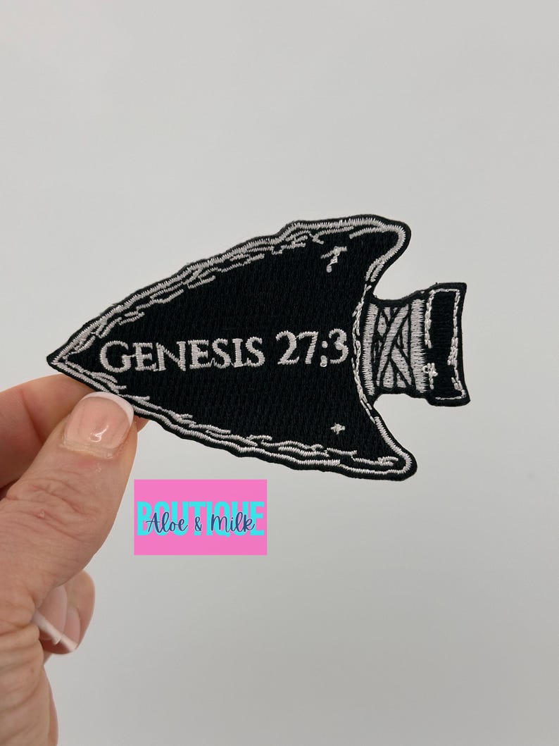 Genesis 27:3 Arrowhead Patch - Embroidered Iron-on Ranch Patch - Etsy