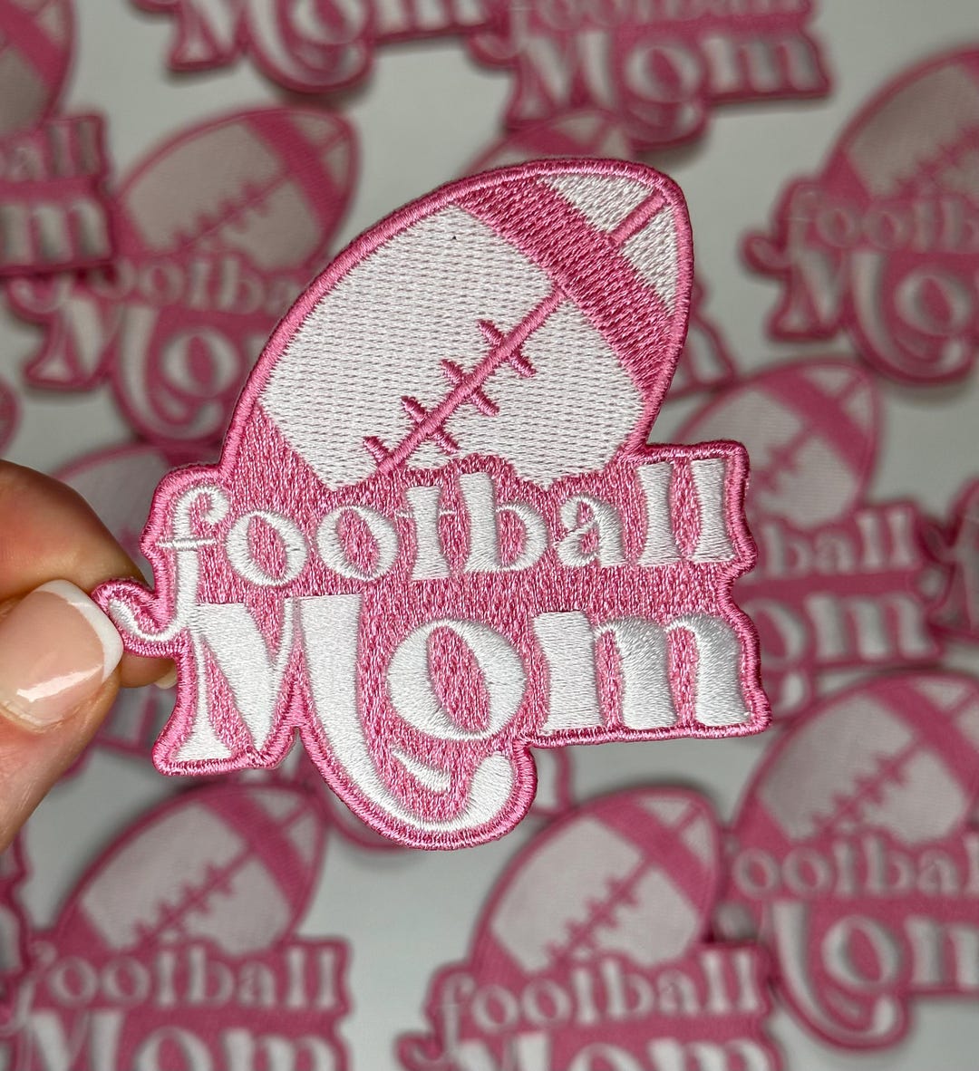 Football Mom Embroidered Patch - Iron on Applique (7.6cm) - Etsy