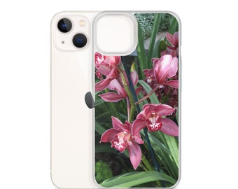 Orchid iPhone 14 Case, Floral Phone Cover Pink Orchid - Etsy UK