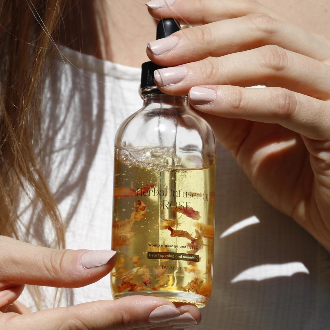 Herbal Infused Organic Rose Oil Womb Body Massage Oil - Etsy