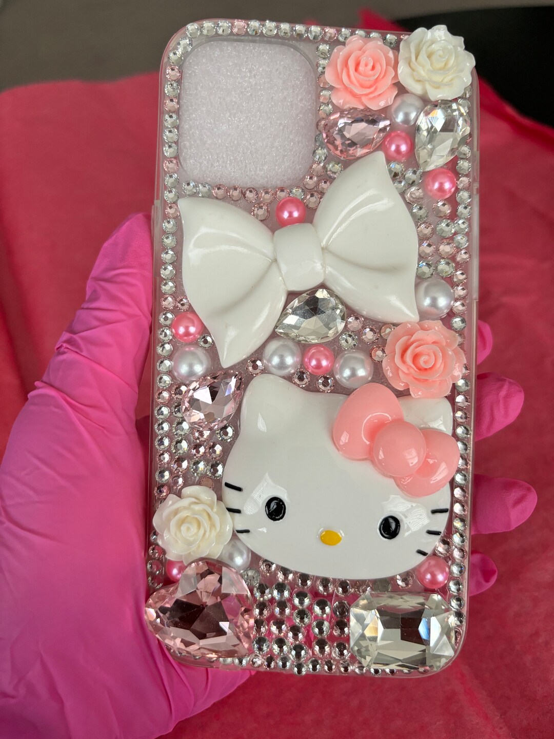 Hello Kitty Bling Phone Case Hello Kitty Junk Case Hello Kitty - Etsy