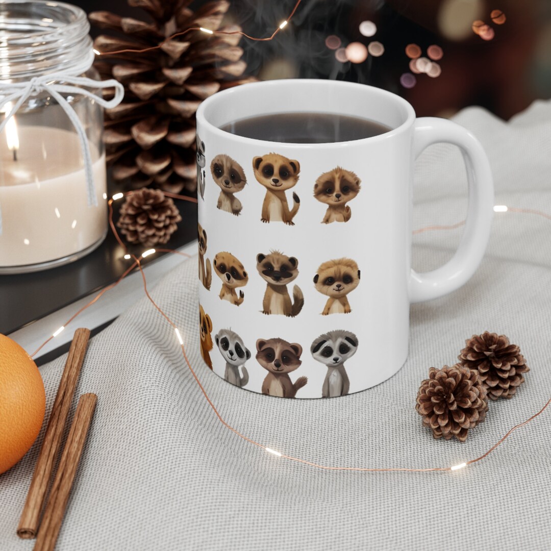 Ceramic Meerkat Mug Gift for Her Gift for Him Animal Mug - Etsy