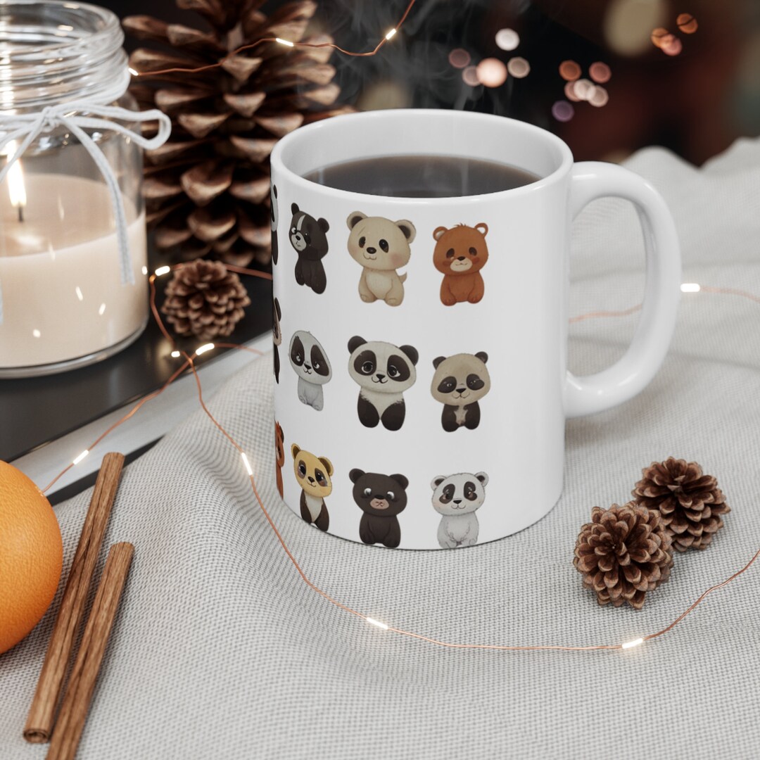 Ceramic Panda Mug Gift for Her Gift for Him Animal Mug - Etsy