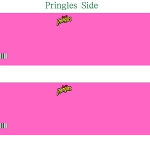 PARTY FAVOR PRINGLES Templates Top and Side - Etsy