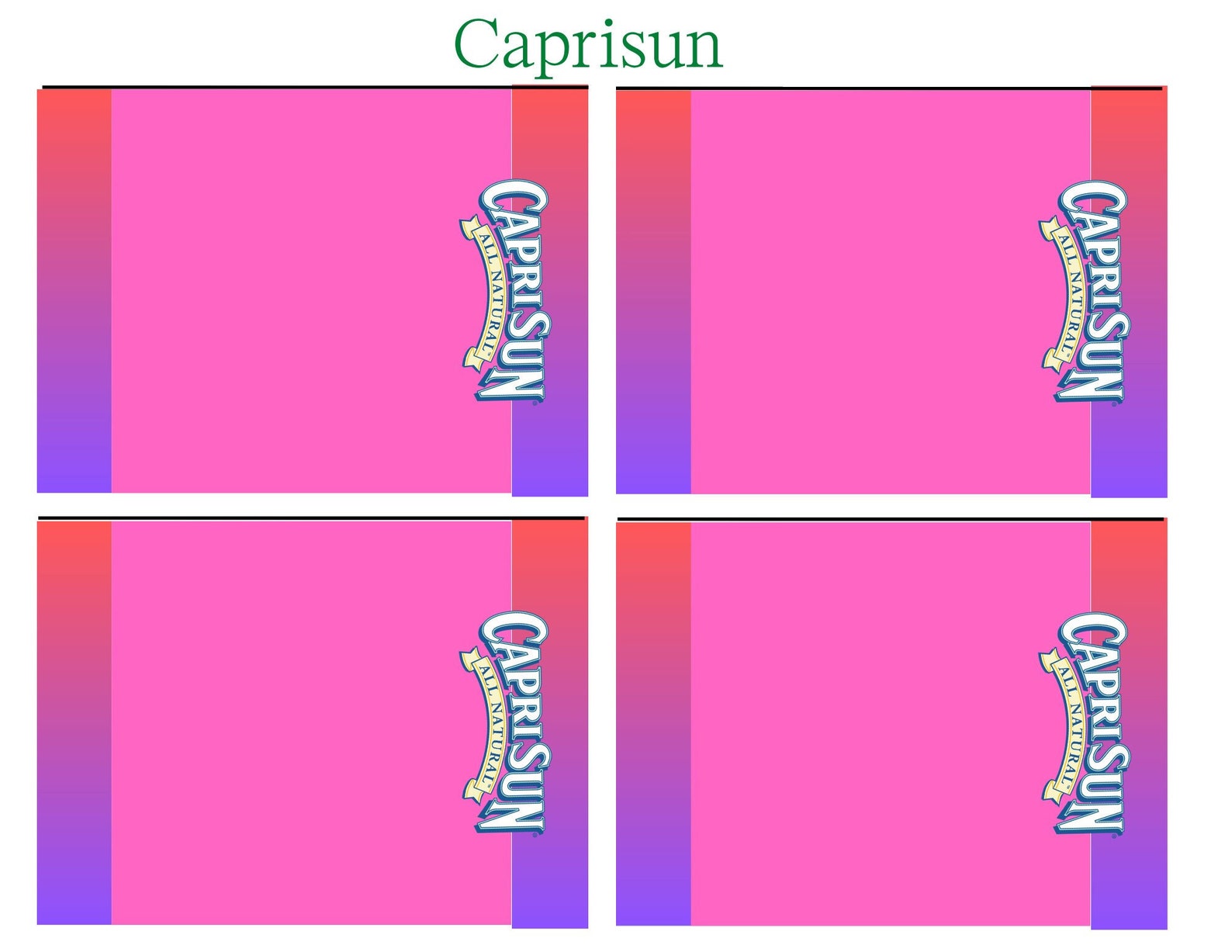 PARTY FAVOR CAPRI Sun Template - Etsy