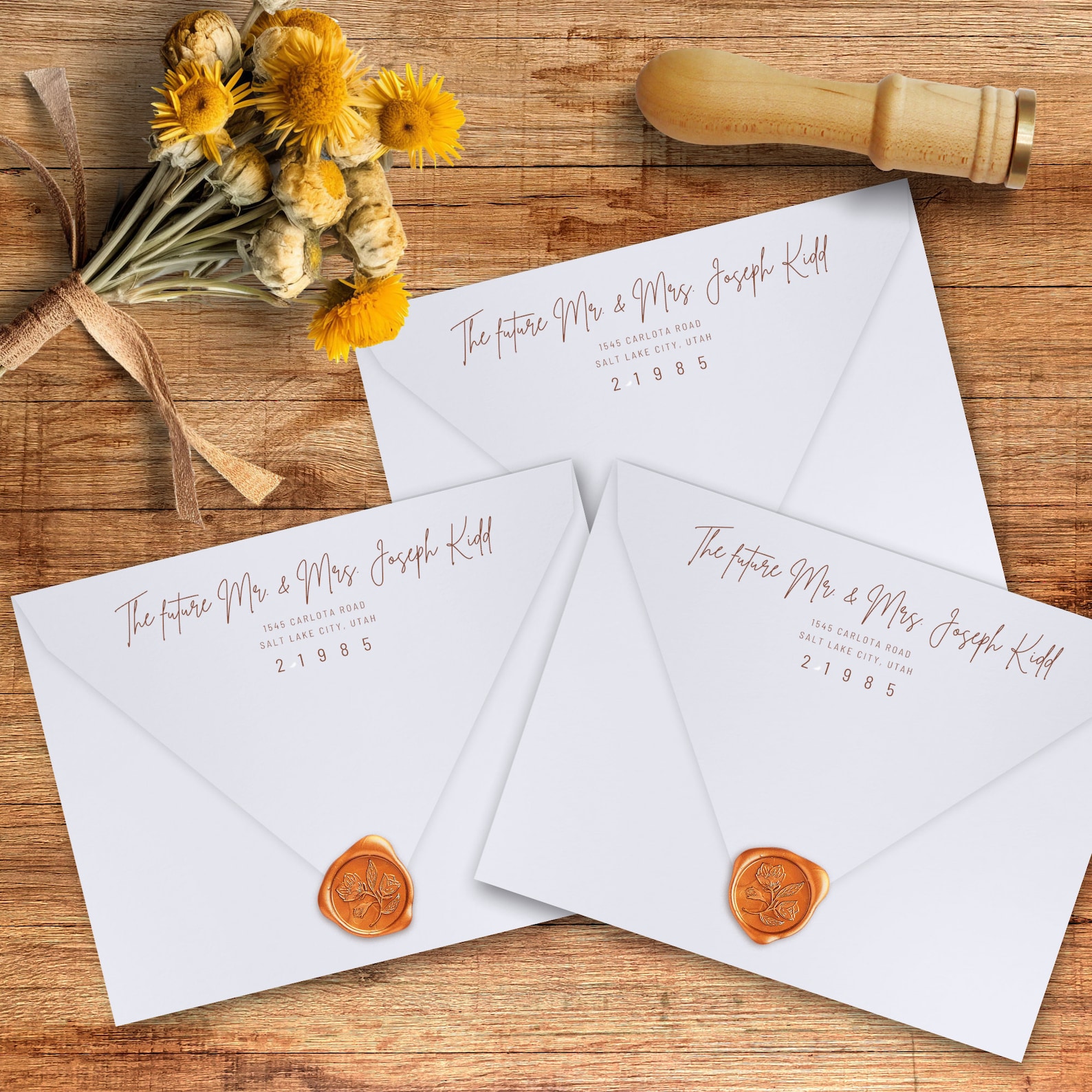 Printable Wedding Envelope Template | Modern Wedding Envelope Address ...