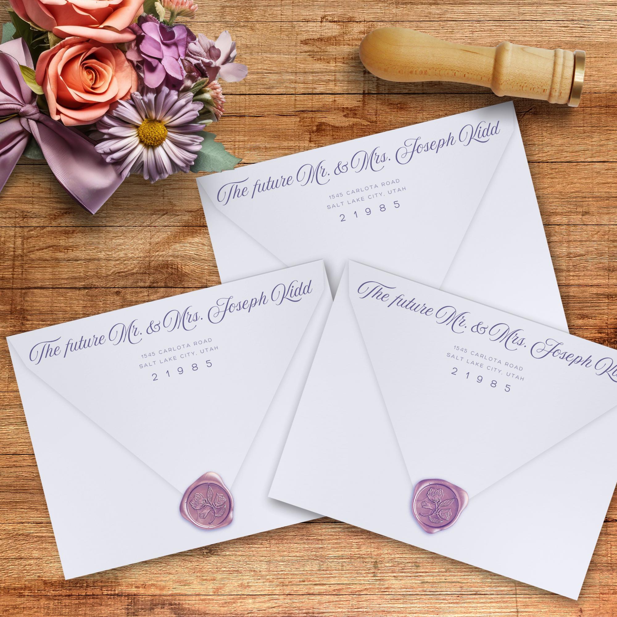 Printable Wedding Envelope Template | Modern Wedding Envelope Address ...