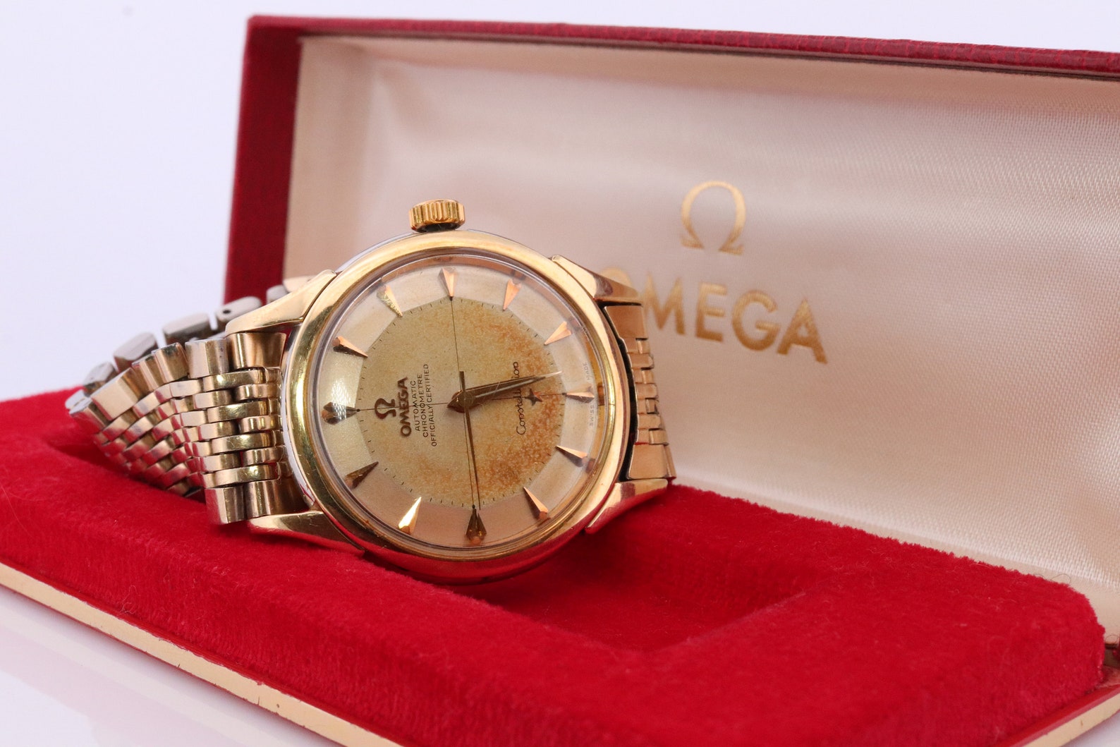Omega Constellation Pie Pan Watch. Authentic Mens Omega Automatic 5852 ...