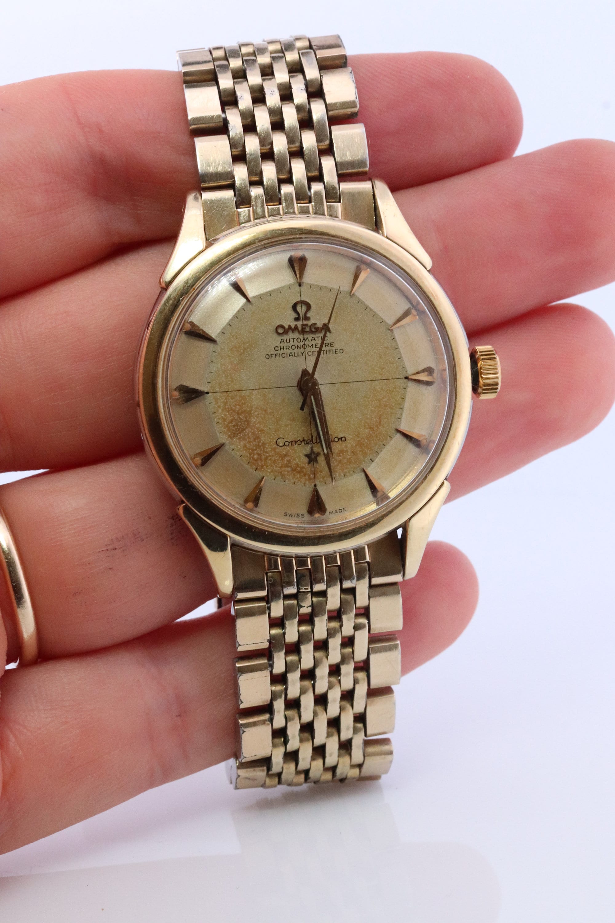 Omega Constellation Pie Pan Watch. Authentic Mens Omega Automatic 5852 ...