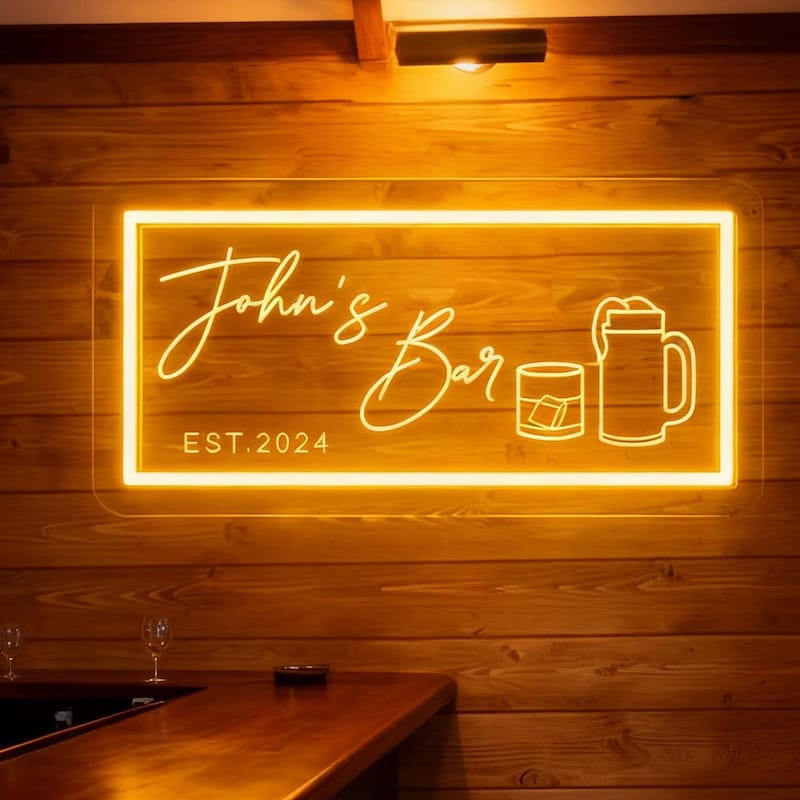 Led Sign Bar is Open - Etsy UK