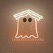 Ghosts Reading Neon Sign,spooky Boo Reading Sign,ghosts Reading Sign ...