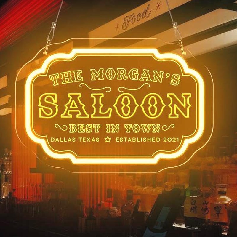 Vintage Style Neon Signs - Etsy