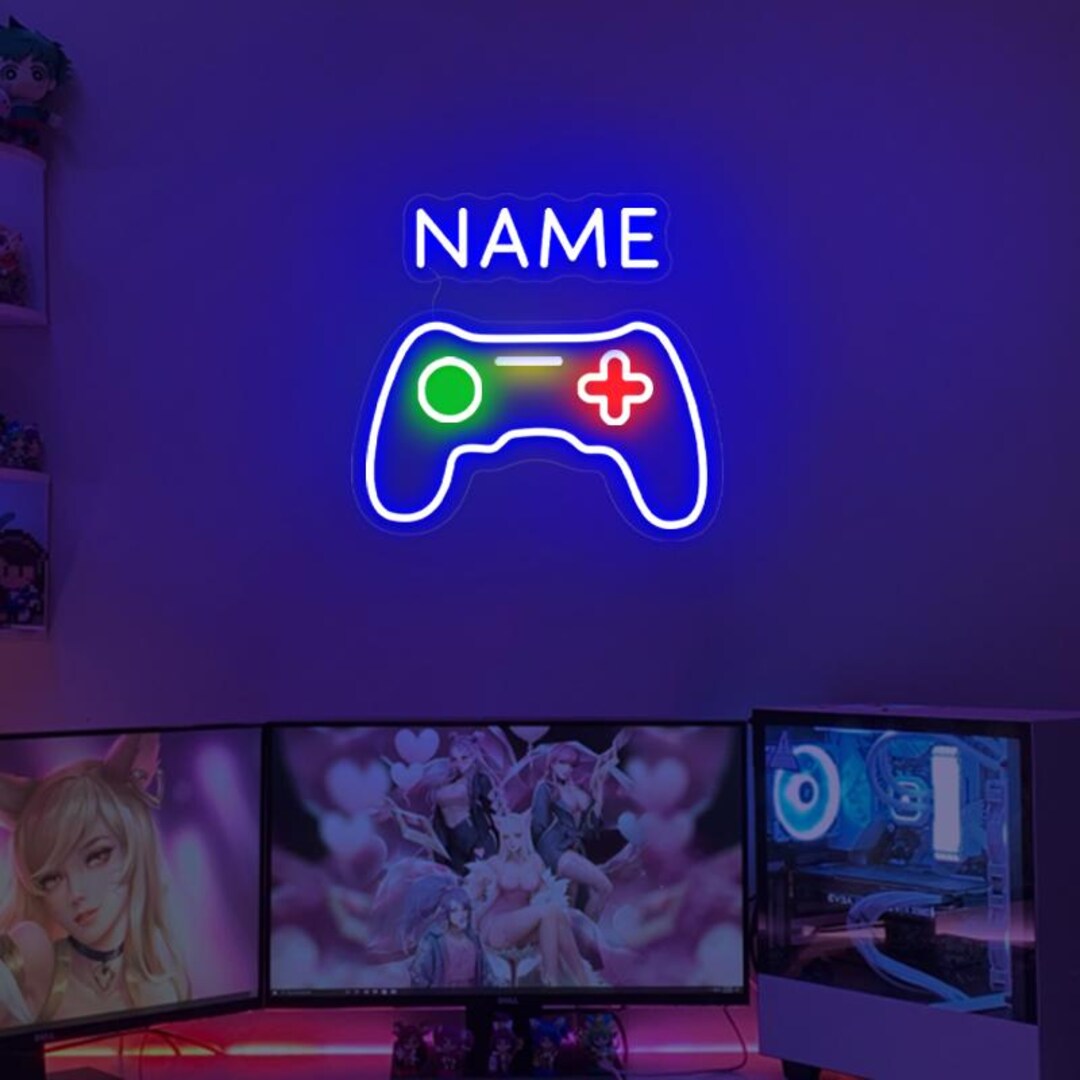 Custom Gamer Neon Sign Game Controller Neon Sign, Gamer Gifts for Teens ...