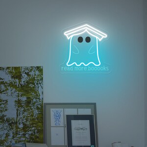 Ghosts Reading Neon Sign,spooky Boo Reading Sign,ghosts Reading Sign ...