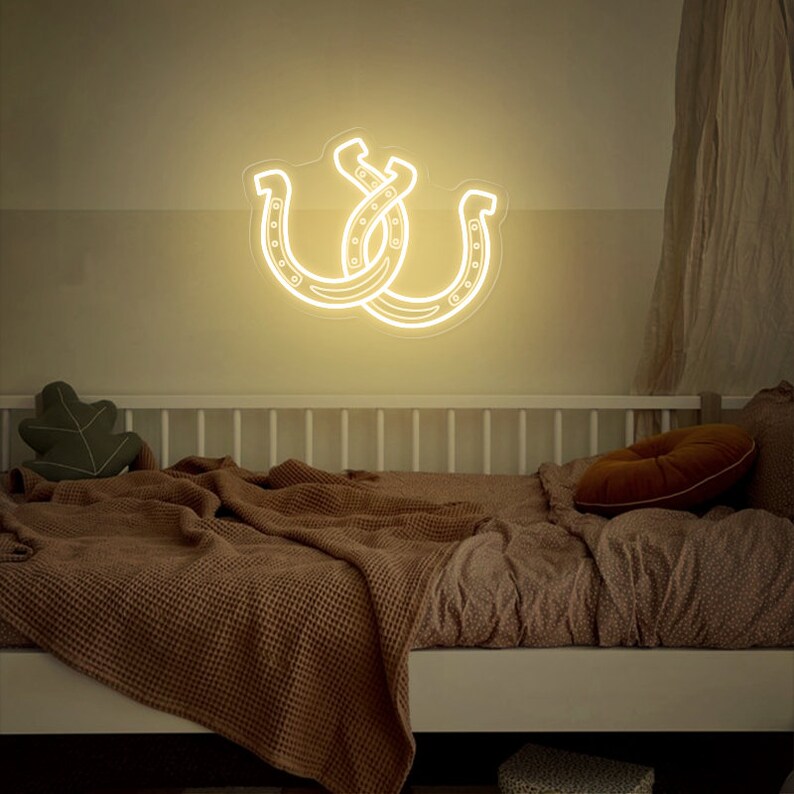 Horseshoe Wall Neon Sign,western Decor,cowgirl Light Gifts Western ...